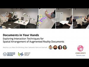 [CHI'25 Presentation] Exploring Interaction Techniques for Spatial Arrangement of AR Documents