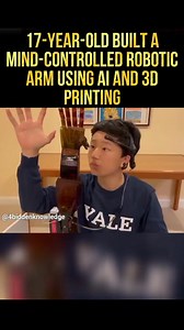 30K views · 702 reactions | 17 year old built a mind controlled robotic prosthesis. Because your mind sends wireless communication 24hrs per day. #4biddenknowledge #billycarson #billycarsonofficial | Billy C Carson | Facebook