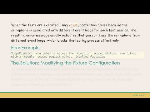 Solving pytest Issues with Session Scoped Fixtures and Asyncio