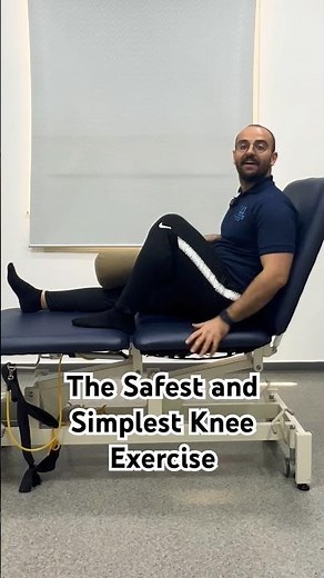 The Simplest Knee Exercise - Isometric Quadricep Contraction #kneepain #quadriceps #knee