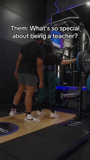 Squatting 175 lbs because carrying lesson plans, data meetings, emails, and everyone’s emotions all day builds strength in ways you can’t see.👏🏼💪🏼 #teachersoftiktok #teacher #fyp #foryoupage #selfcaretiktok
