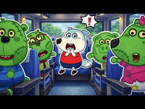 ¿Qué les pasó en el tren?😨Todos se convirtieron en zombis | Wolfoo 2D en español