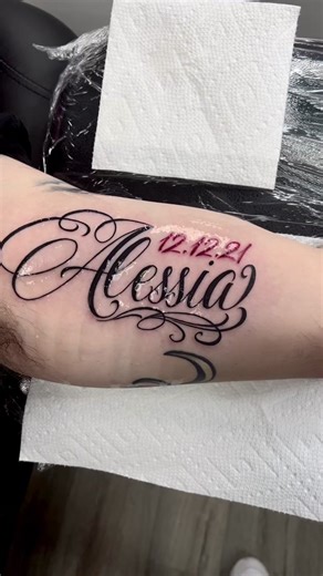 #fyp #viralvideo #aztecinktattoos #michigantattooartist #grandrapidstattooartist #blackandgreytattoo #tattoolettering