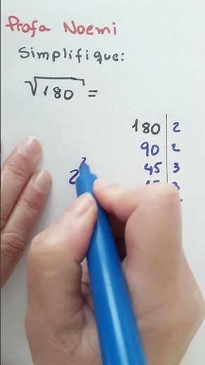 Simplification of the Square Root 180 #mathematics #activeconcurseira #basicmathematics #squareroot