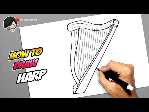 How to draw Harp