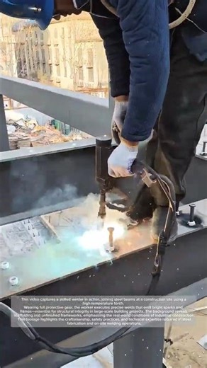 How Steel Beams Are Welded – On-Site Fabrication Technique!