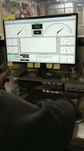 Dyno Run Vintage Snowmobile Engine *BIG POWER* 😱 #dyno