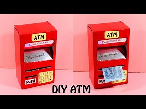 How to Make ATM Machine | DIY Easy ATM Machine Idea | Recycle Cardboard Box