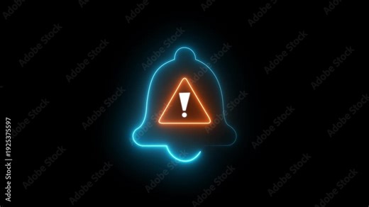 Emergency alert notification icon on the transparent background. Mobile phone, concept of warning message, cyber threat monitoring, urgent system error, and risk management.
