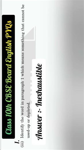 Class 10th Cbse board English Q.1 (iii)