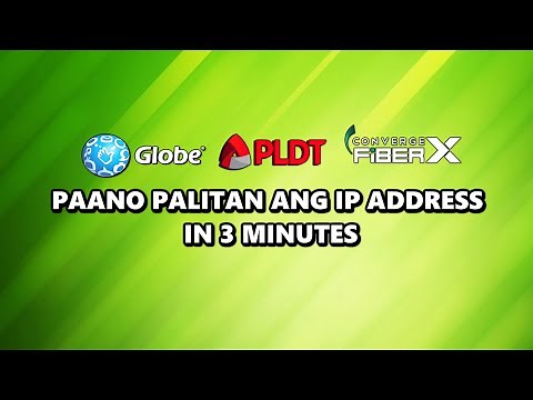 HOW TO CHANGE IP ADDRESS IN 3 MINUTES - GLOBE | PLDT | CONVERGE