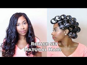 Roller Set on Natural Hair | Tutorial