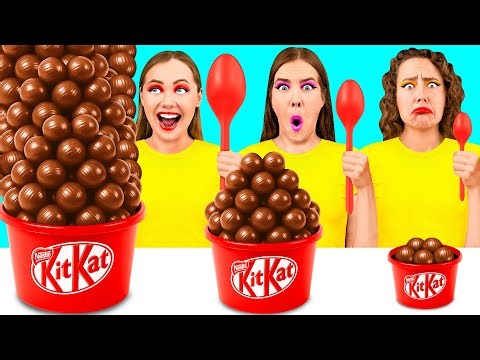 Big, Medium and Small Plate Challenge | Funny Food War by MeMeMe Challenge