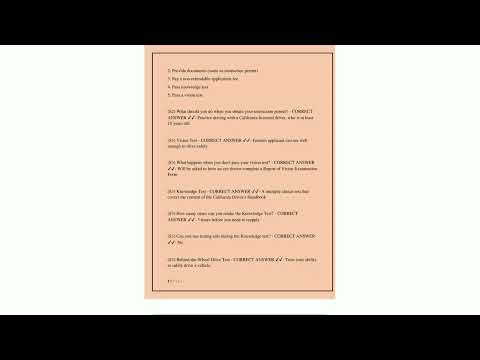 California Driver Handbook Sections 14 Questions and Answers 20252026 Edition Complete Test Prep M