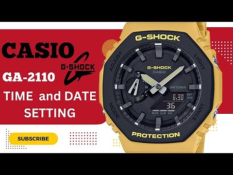 How to Set the Time CASIO G-Shock GA-2110