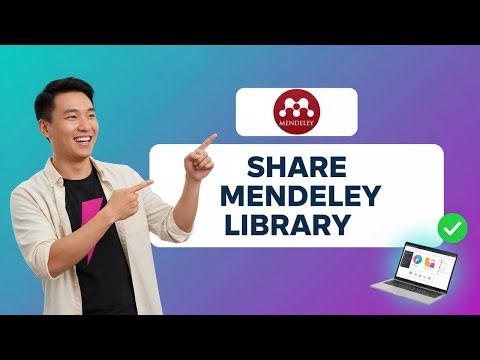 How to SHARE Mendeley Library (Step by Step)