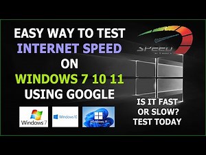 How to Test Internet speed using Google on Windows pc #google