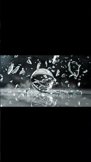 Glass Orb Shatters in Stunning Slow Motion | VEO3