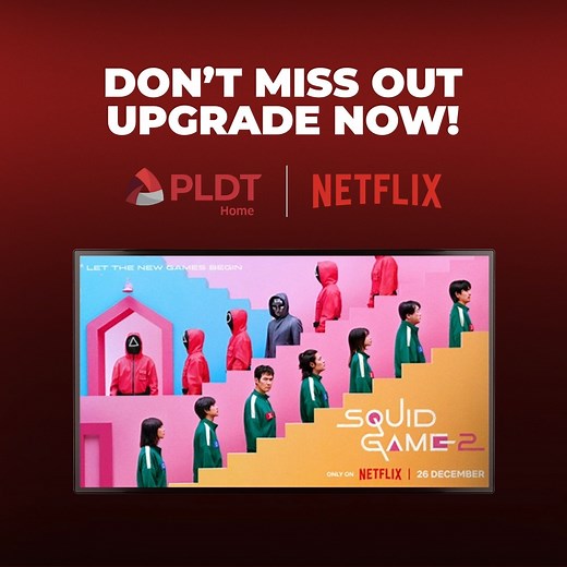 Ready to survive Squid Game Season 2? Upgrade to PLDT Home Fiber Netflix Plan 1599 now and stream every intense moment with up to 150 Mbps speeds. #PLDTHomeXNetflix UPGRADE NOW: https://pldthome.info/fugnetflixfb2 | PLDT Home