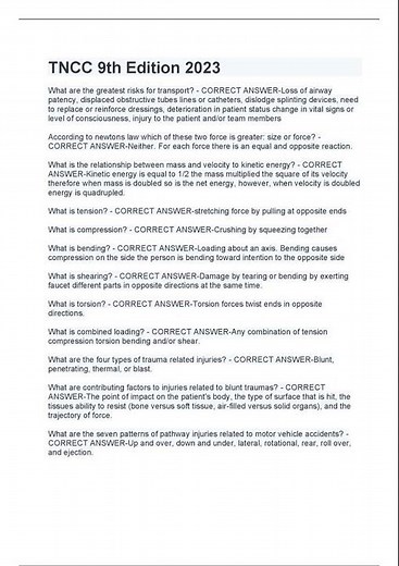 TNCC 9th Edition 2023