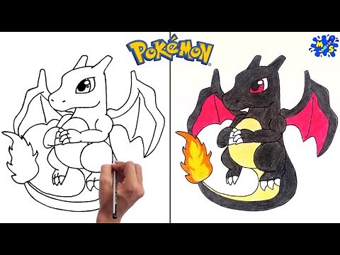 How to Draw Shiny Charizard Pokemon || Easy Step by Step