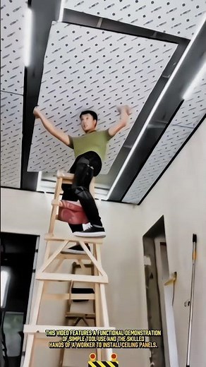 Daily Worker Process of Ceiling Installation Alone
