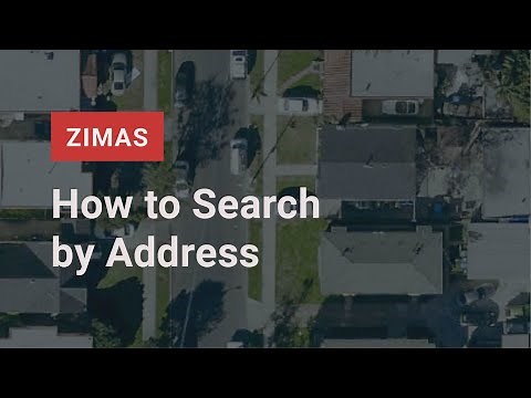 How to use ZIMAS: Search Address