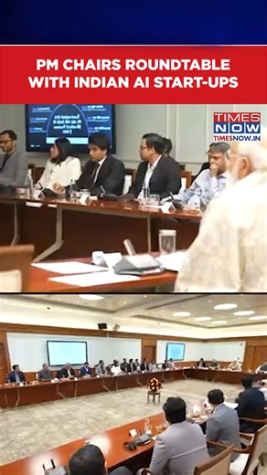 PM Modi chairs Roundtable With Indian AI Start-Ups At 7, Lok Kalyan Marg Residence in Delhi | TIMES NOW