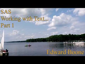 Working with Text in SAS... Part 1