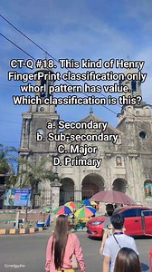 58K views · 691 reactions | CT-Q #18. This kind of Henry FingerPrint classification- #criminologytalks #Criminology #CLJ #criminologia #fingerprints | Sir Jhon of Criminology Talks | Facebook