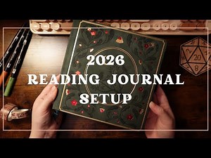 Reading Journal 2026 Setup- Trying a New Brand and Setting Up a Witchy Cottagecore Theme!