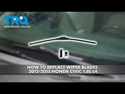 How to Replace Wiper Blades 2012-2015 Honda Civic 1.8L L4