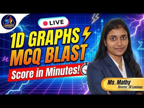 LIVE 🔴 1D Graphs MCQ Blast | Score in Minutes ⚡ Most Expected Questions | NEET Physics