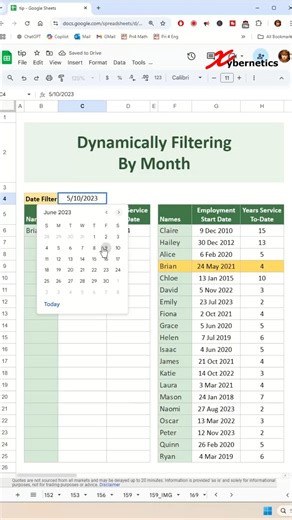 ExcelTips247 on Instagram: "Dynamically Filtering By Month in Google Sheets - Excel Tips and Tricks Learn how to dynamically filter by month in Google Sheets. Here are the formulas feature in my video. Filter By Month =IFERROR(FILTER(F6:H25, MONTH(G6:G25)=MONTH(C4)),"Not Found") Highlight Filter Rows =MONTH($G6)=MONTH($C$4) Filter according to the chosen month,Can you filter by month in Google Sheets?,How to use filter by condition in Google Sheets?,Dynamically Filter by Month in Google Sheets #