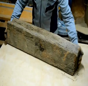 1.2M views · 16K reactions | Side table made from old oak beam | Woodworking Tools | Facebook