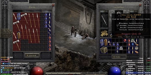 Diablo II streamer finds 1-in-3-million item drop, instantly sells it for laughs