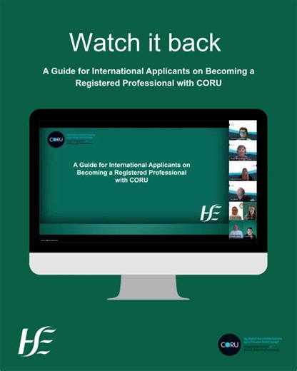 #coru #internationalapplicants #professionalregistration | CORU - Regulating Health   Social Care Professionals