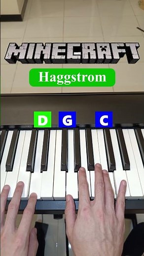 Haggstrom, PIANO TUTORIAL song from minecraft