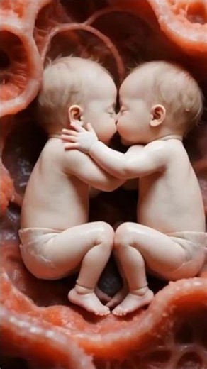 Twin Babies in Womb | 5D Ultrasound Fetal Movement | Smiling & Playing