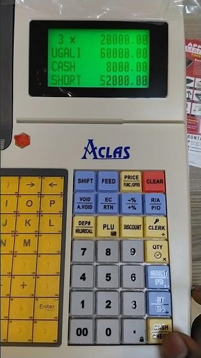 Raising an ETR Receipt-How to make Itemized Sale on Aclas CR6X Machine