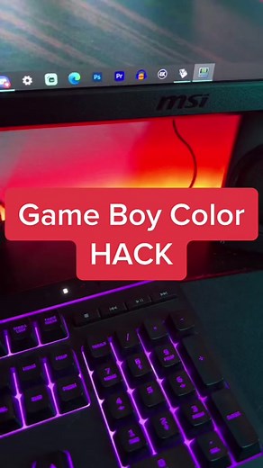 Play any Game Boy Color game with this hack! #gameboycolor #gameboymods #nintendo #gbc #gameboymodding #pokemon #pokemonred #hacks