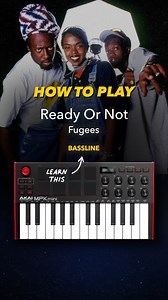 Learn How to Play the Bass from “Ready or Not” by The Fugees 🎹 With the chorus based on "Ready or Not Here I Come (Can't Hide from Love)" by The Delfonics and the bass sampled from "Boadicea" by Enya, this groove is one of the defining features of this iconic 90s track 🎧 Play it on your left hand with a bit of swing and you’re good to go ✨ Featuring the @akai_pro MPK Mini Plus 🔥 👍 Enjoyed this tutorial? Like, share, and follow for more! 💬 Got questions or requests? Drop them in the comments