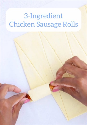 Easy 3-Ingredient Chicken Sausage Rolls Recipe