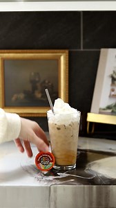 Rachel Norstrom making her daily (decaf) iced coffee with our new Toasty Texas Pecan K-cup. 😋 | Crazy Cups