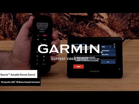 Garmin Support | Reactor™ Autopilot | Pairing Remote Control with GHC™ 50