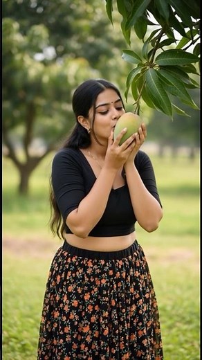 “Village Beauty Picking Fresh Mangoes 🍃🥭”#naturevibes ##villagelife #Shorts #mangopicking #aitamil