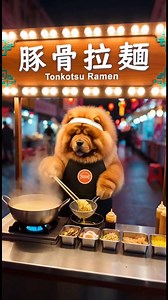 🍜🐶 Chowchow whipping up a huge pot of Tonkotsu Ramen 🔥🥢 Steam everywhere, noodles swirling like a tornado, Chowchow slurping broth with full dedication 😹💨 Maple hovering nearby, trying to catch every flying noodle without getting soaked 😆🍥 Kitchen chaos level: 100%!#chowchowshowai #dog #cat | Chowchowshow AI