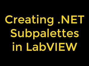 How to Add .NET Controls to Palettes in LabVIEW