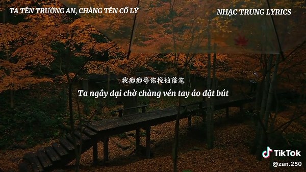 Song : Ta Tên Trường An, Chàng Tên Cố Lý #tatentruonganchangtencoly #zan250nhactrunglyrics #douyin抖音 #xuhuong