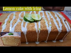 How to bake best lemon cake/Recipe of lemon cake with lemon icing/lemon drizzle cake by cook it up